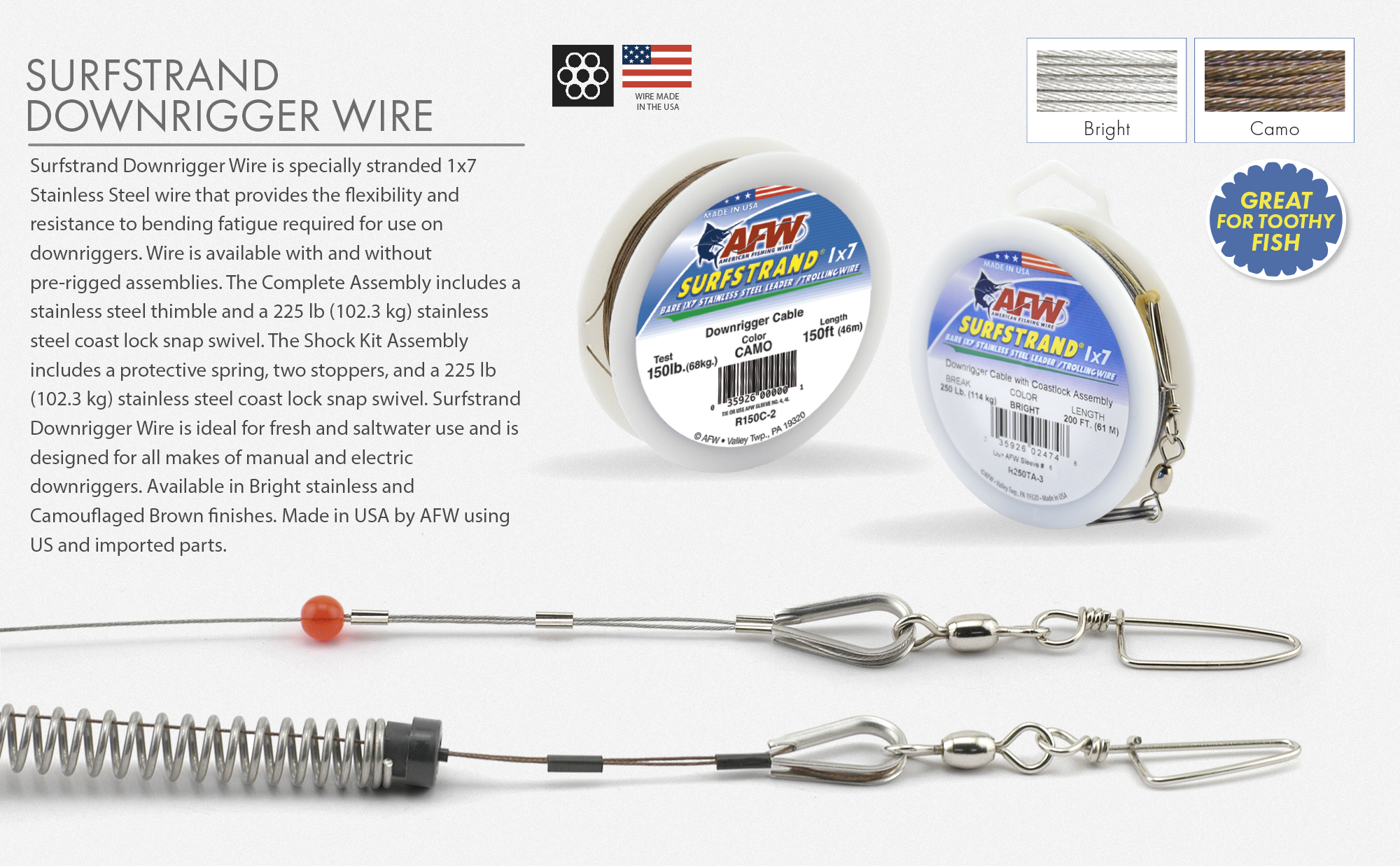 Surfstrand Downrigger Wire
